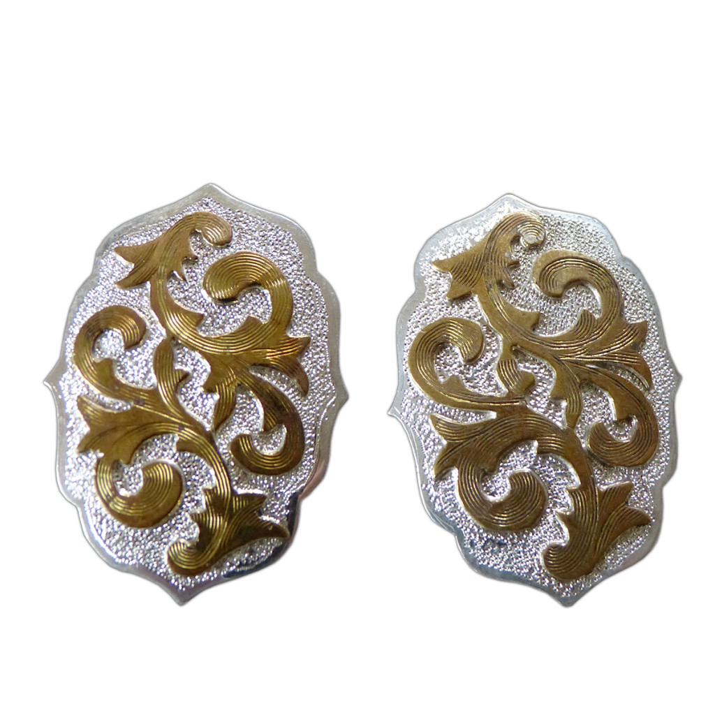 Arabian Gold and Silver Horse Head Conchos - Arab Import
